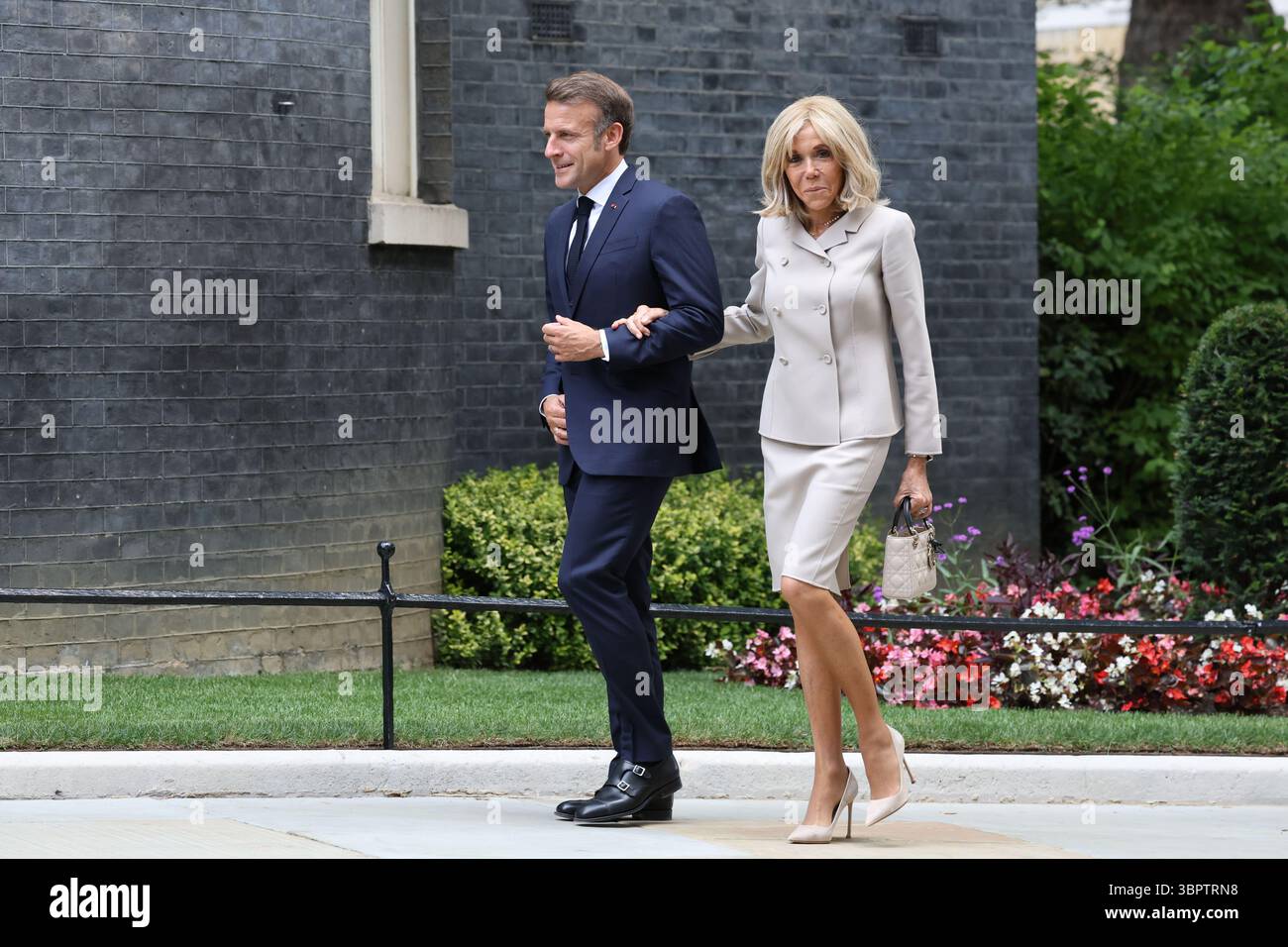 London, UK. 09th July, 2025. LONDON, ENGLAND - JULY 9: French President ...