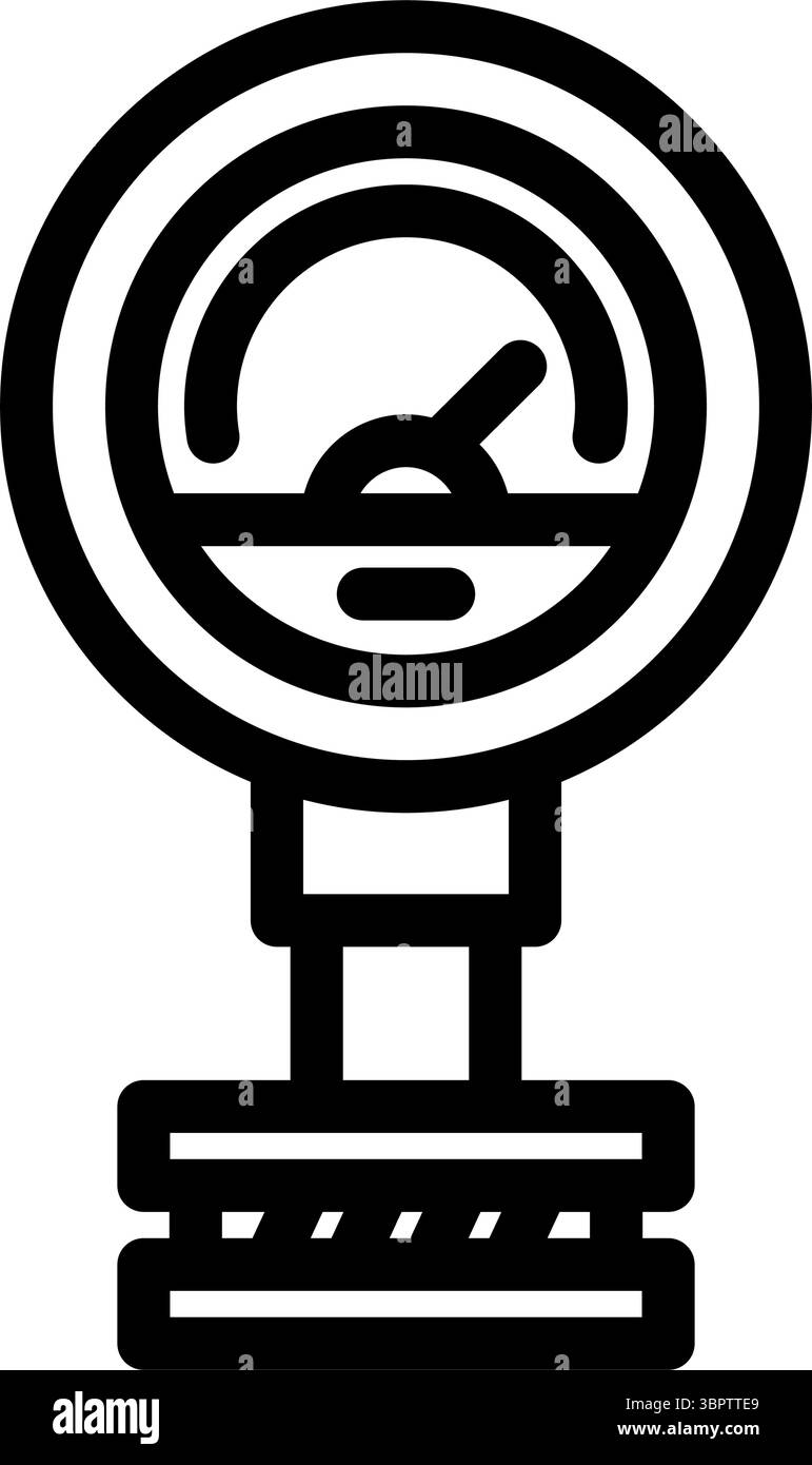 pressure sensor module line icon vector illustration Stock Vector Image ...