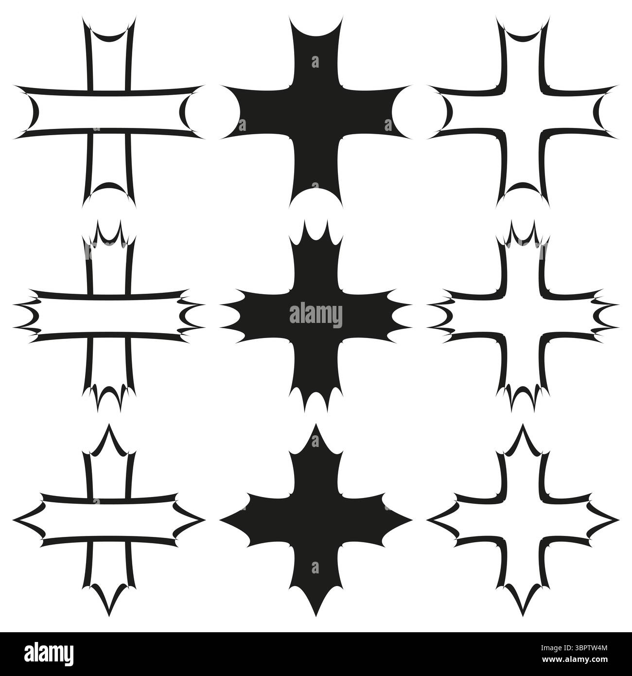 Cross edge Black and White Stock Photos & Images - Alamy