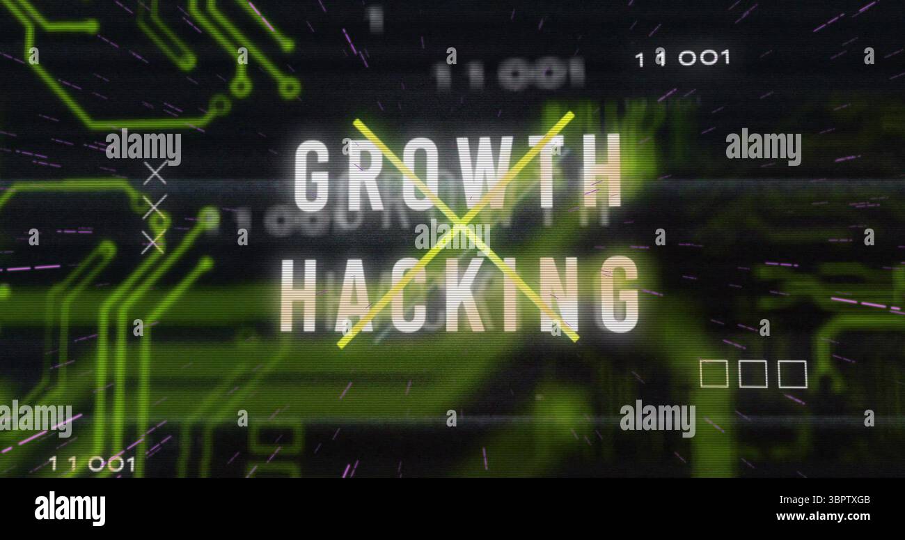 Glowing green yellow lines numbers hi-res stock photography and images - Alamy