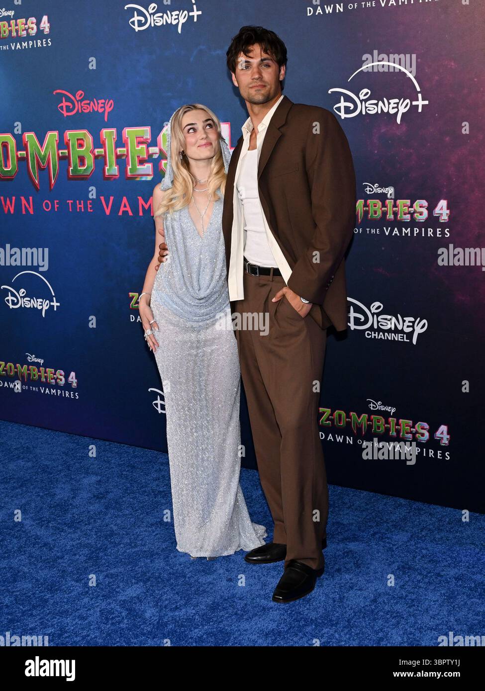 July 8, 2025, Hollywood, California, USA: Meg Donnelly and Drake Rodger ...