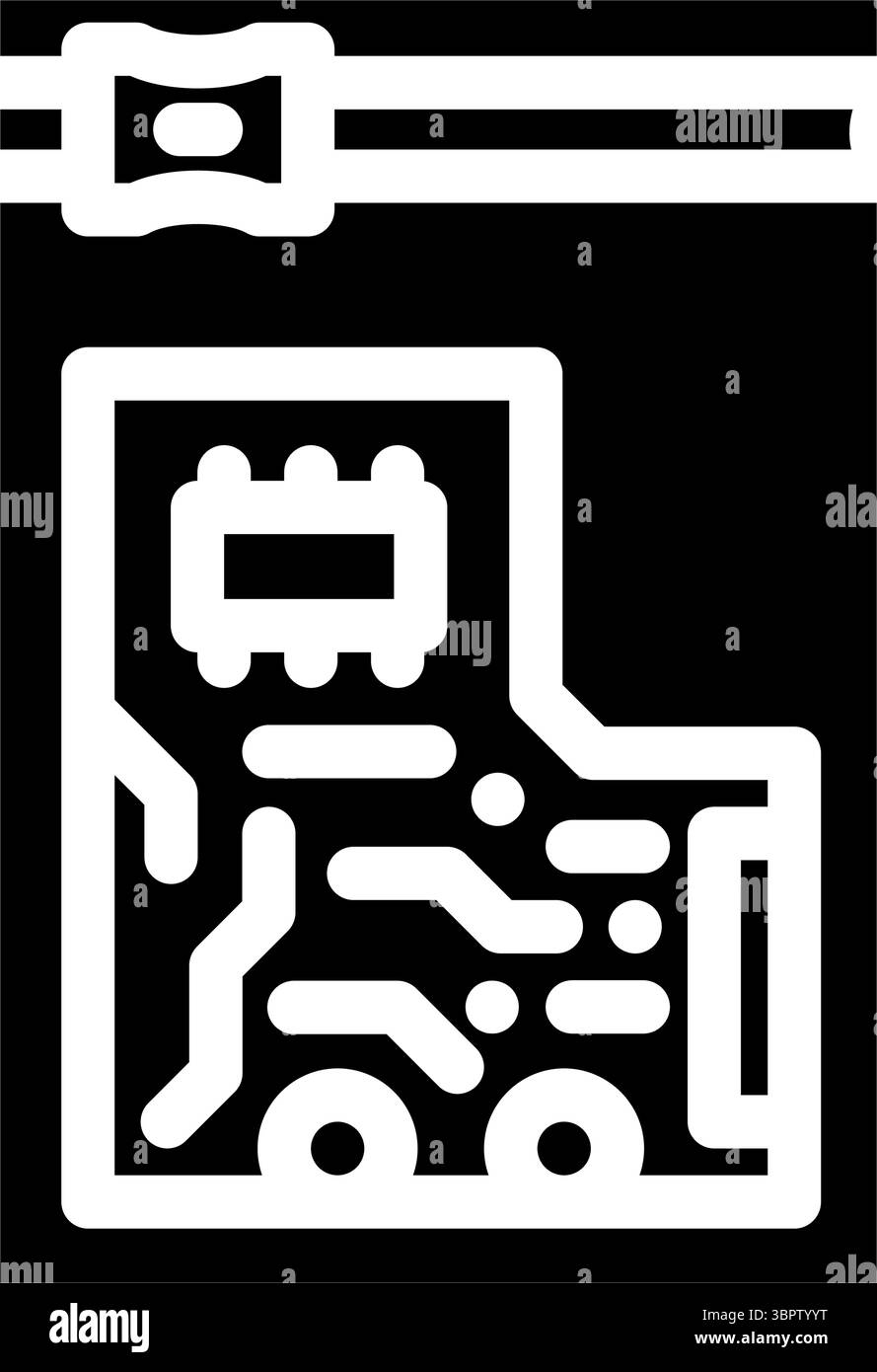 pcb esd safe packaging glyph icon vector illustration Stock Vector ...