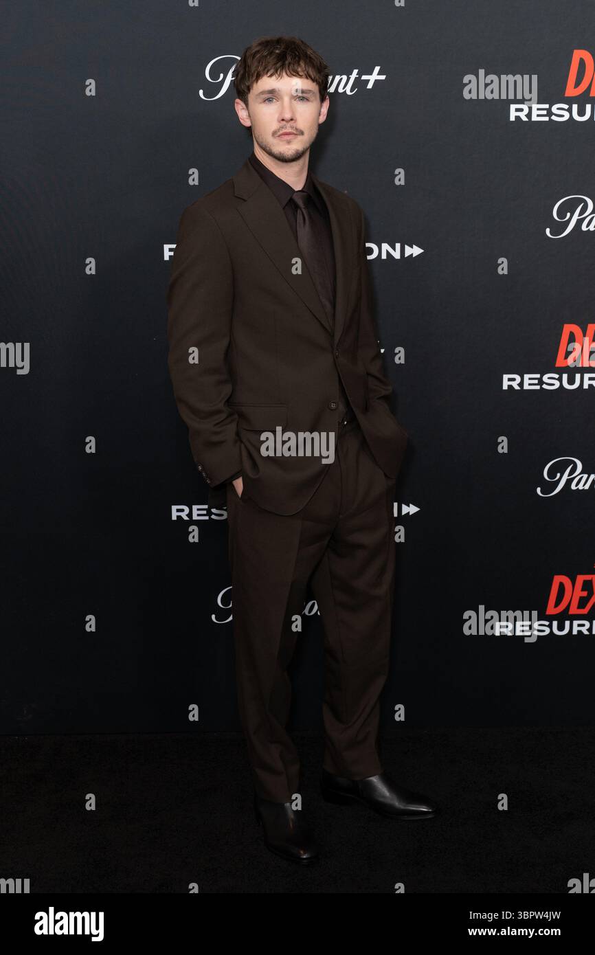 Jack Alcott arrives on the red carpet at the world premiere of 'Dexter ...