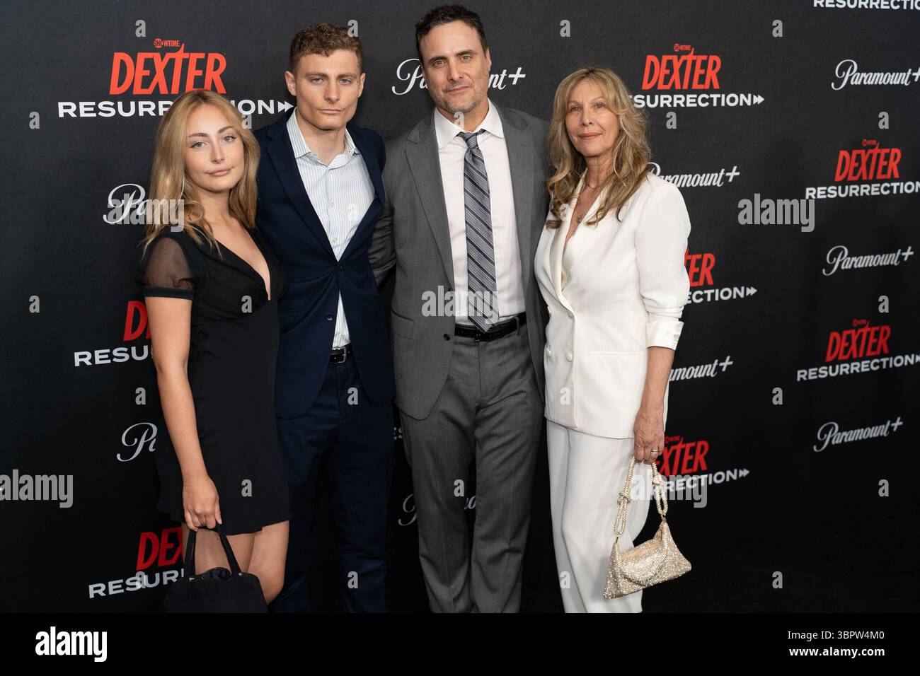 New York, United States. 09th July, 2025. Dominic Fumusa (C) and family ...