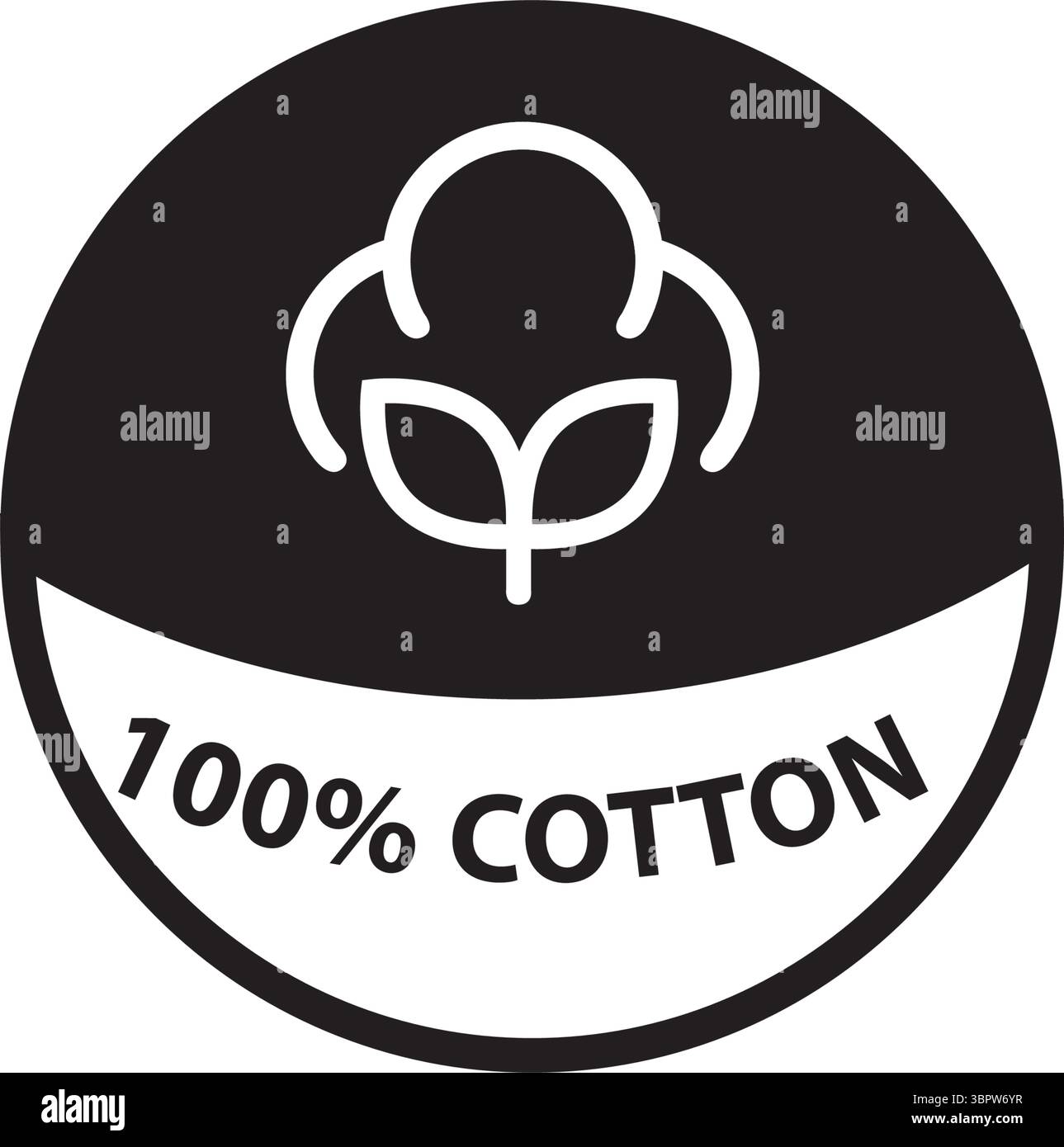 Cotton seed icon. 100% cotton black label. Natural fiber sign. organic ...
