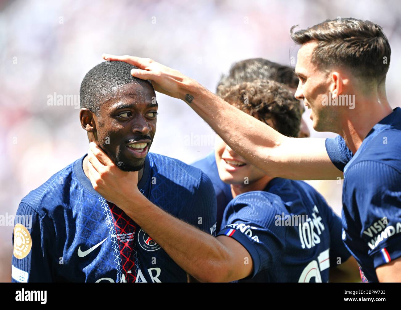 New Jersey, USA. 9th July, 2025. Ousmane Dembele (L) of Paris Saint ...
