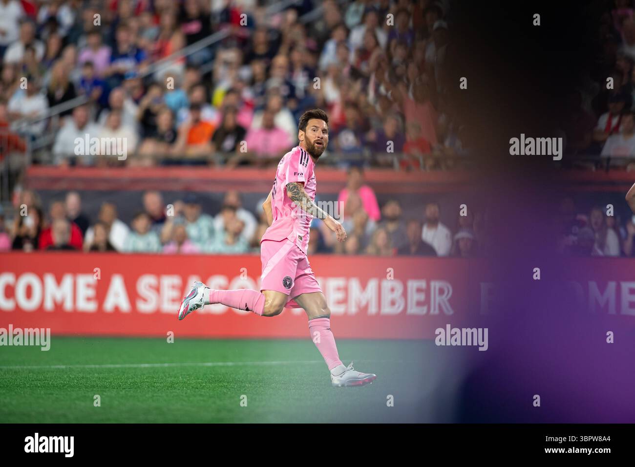 July 9, 2025; Foxborough, Massachusetts, USA; Inter Miami CF forward ...