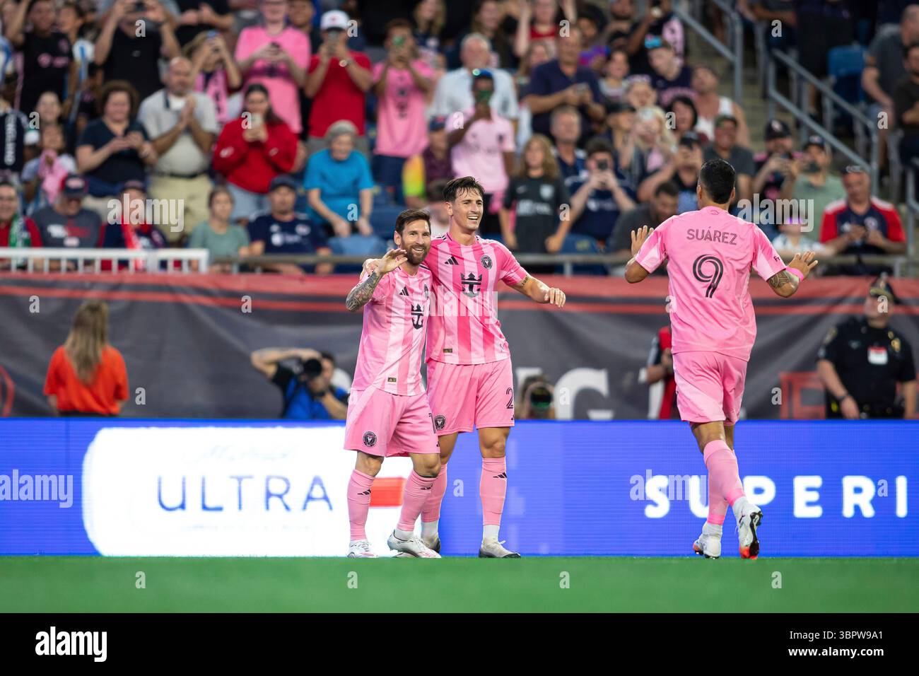 July 9, 2025; Foxborough, Massachusetts, USA; Inter Miami CF forward ...