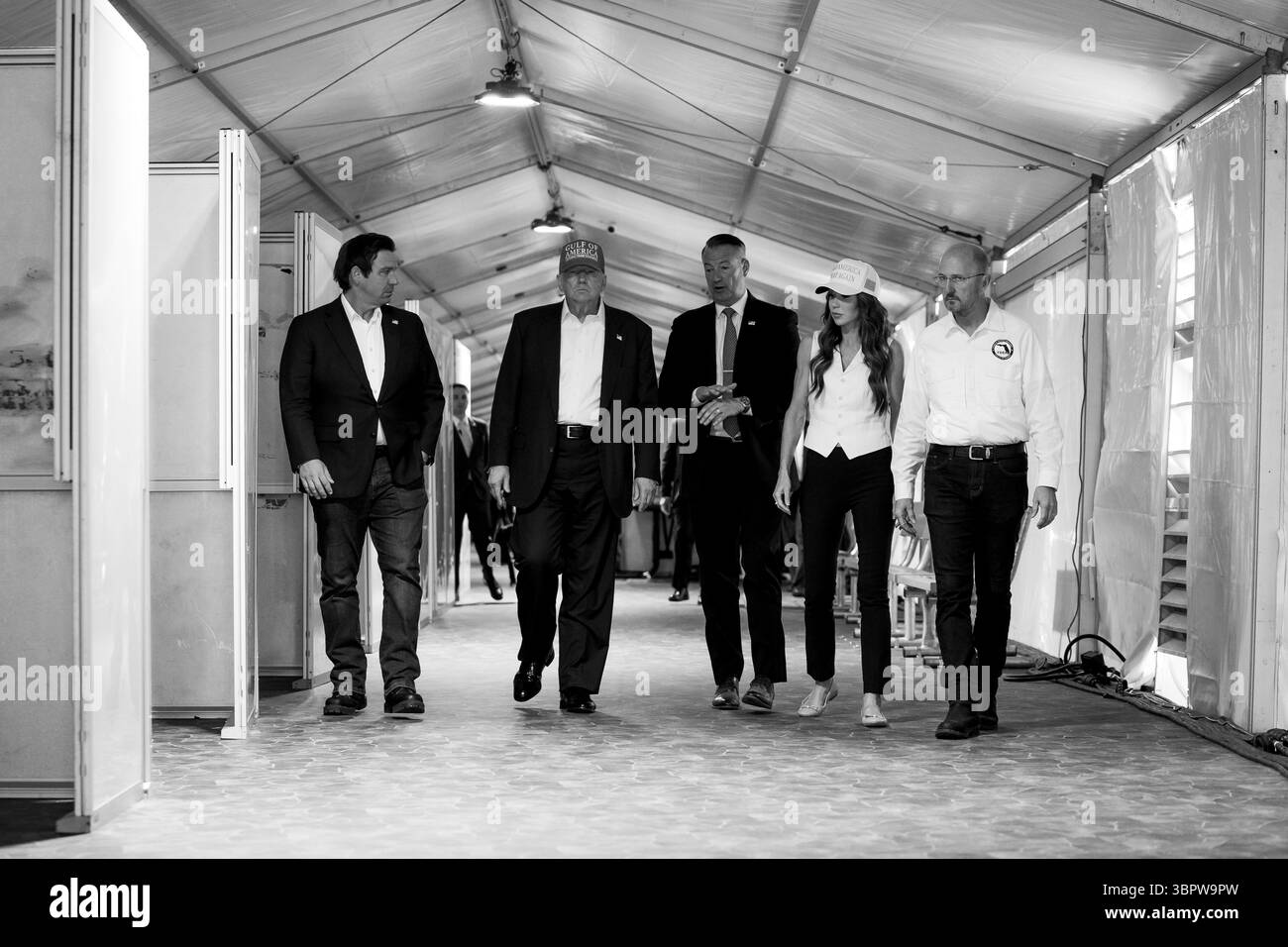 President Donald Trump is joined by Department of Homeland Security ...