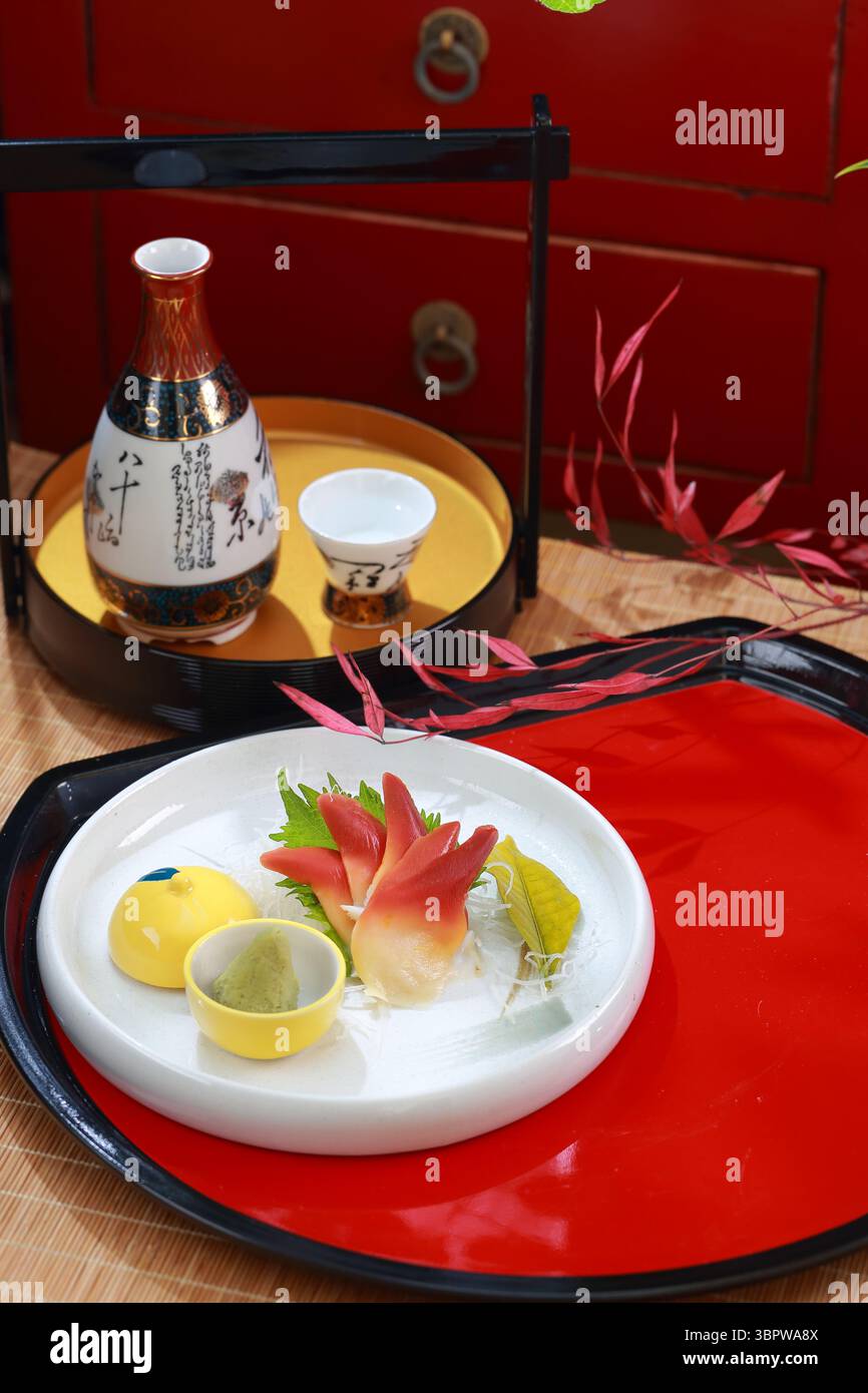 Canadian Arctic Surf Clam Sashimi Stock Photo - Alamy