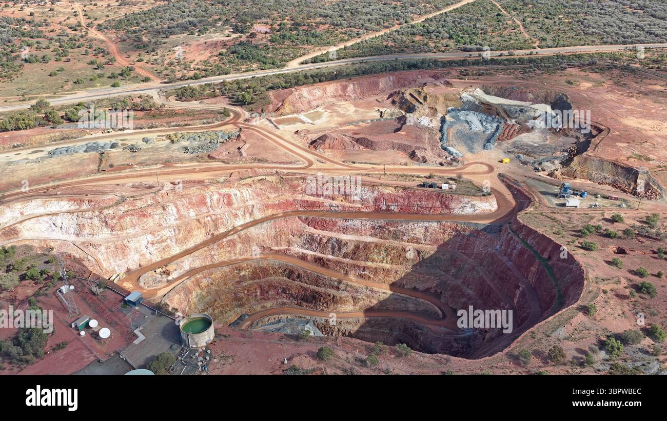 Copper and zink mine at Cobar in western New South Wales, Australia ...