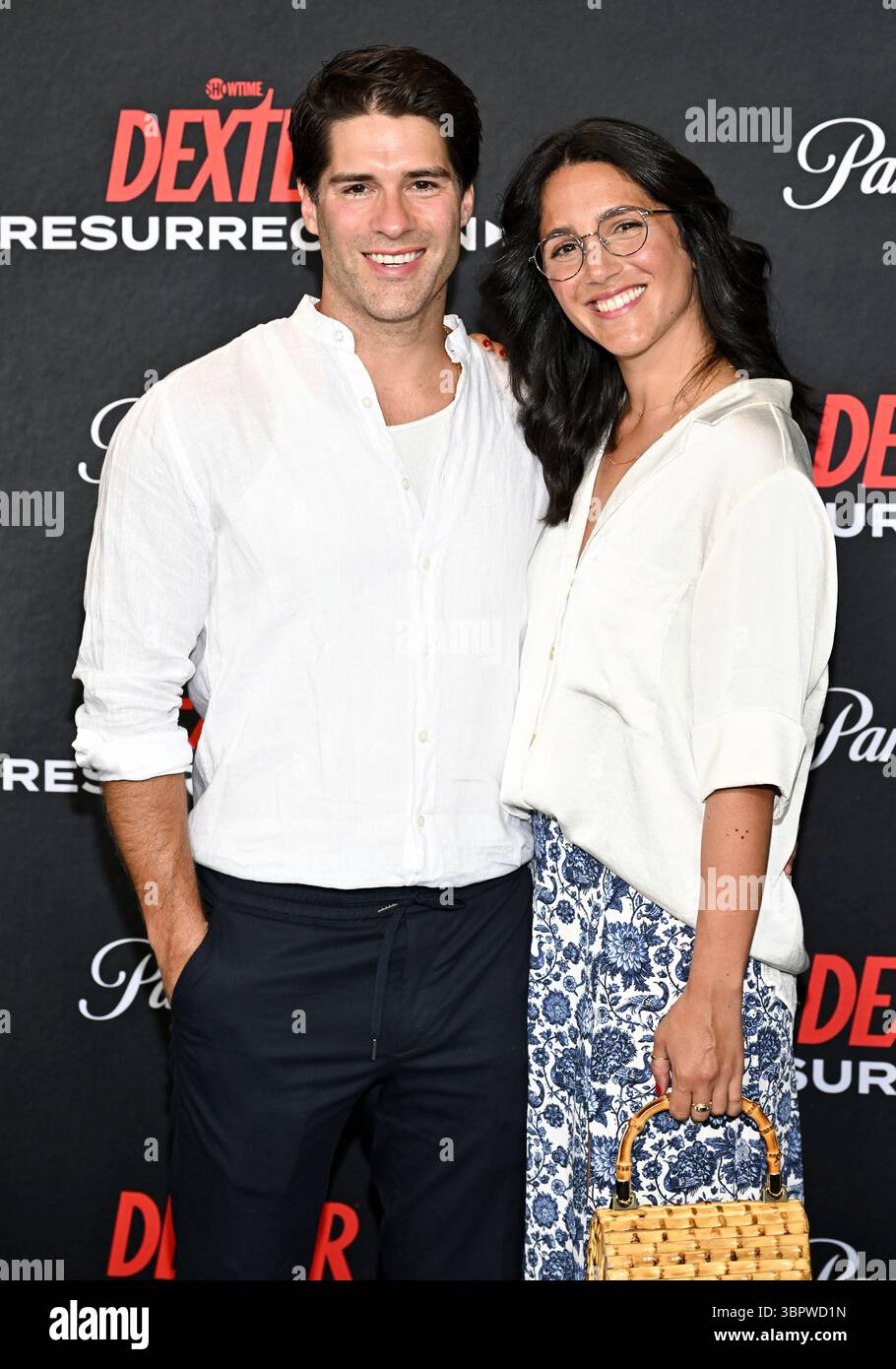 Asher Grodman, left, and Samantha Massell attend the Paramount+ world ...