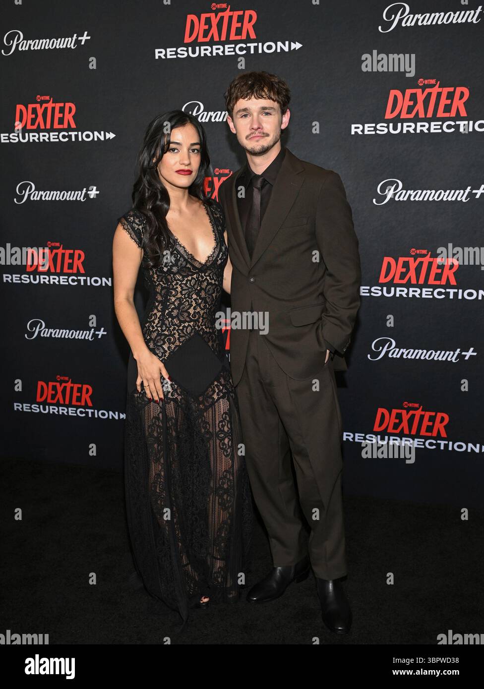 Emilia Suarez, left, and Jack Alcott attend the Paramount+ world ...