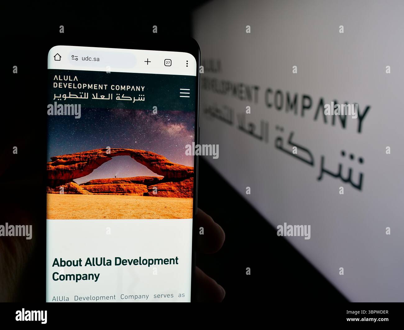 In this photo illustration, a smartphone with the web page of business ...