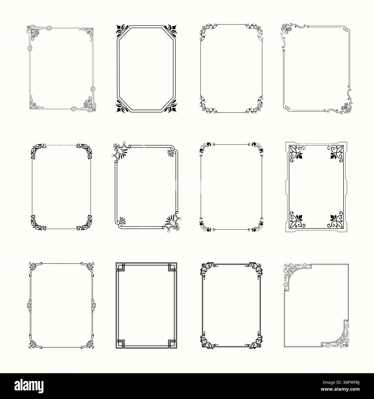 Retro ornamental divider Stock Vector Images - Alamy