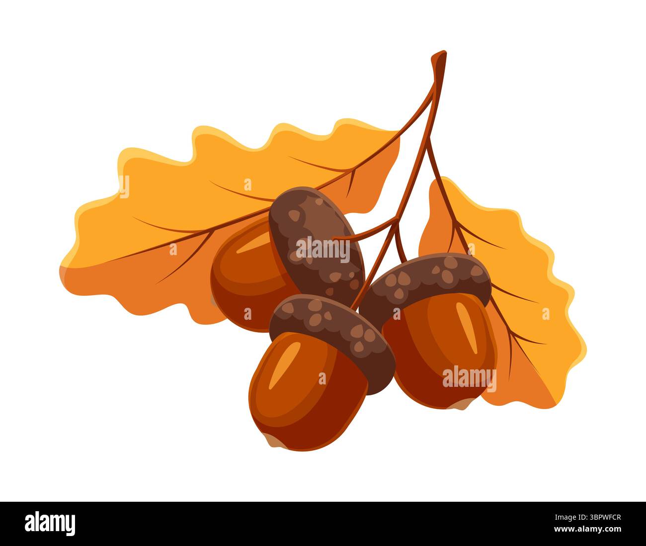 Two trees orange foliage Cut Out Stock Images & Pictures - Alamy