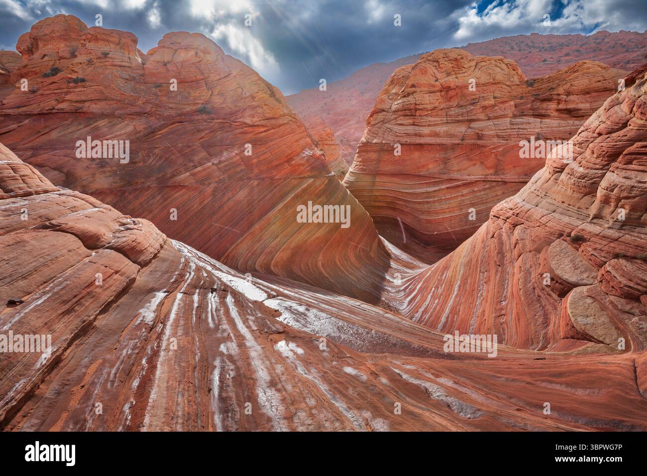 The Wave in Vermilion Cliffs, USA, showcases surreal sandstone ...