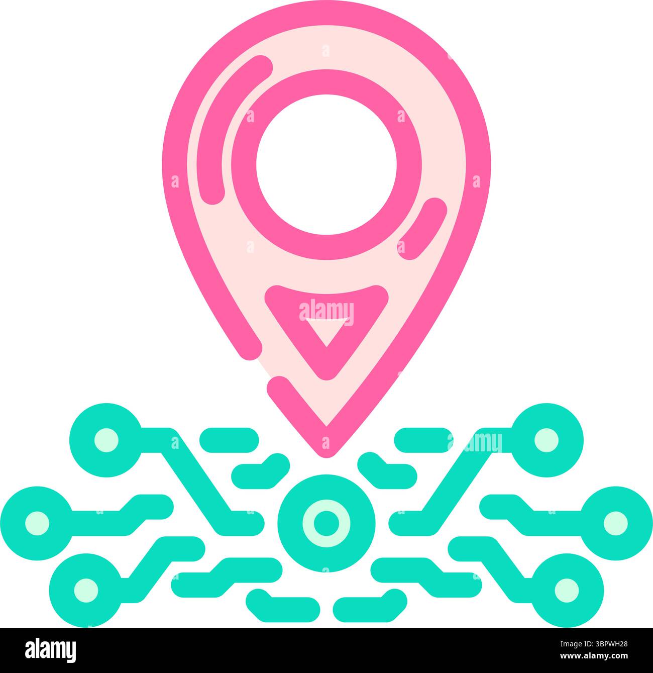 smart tracking color icon vector illustration Stock Vector Image & Art ...