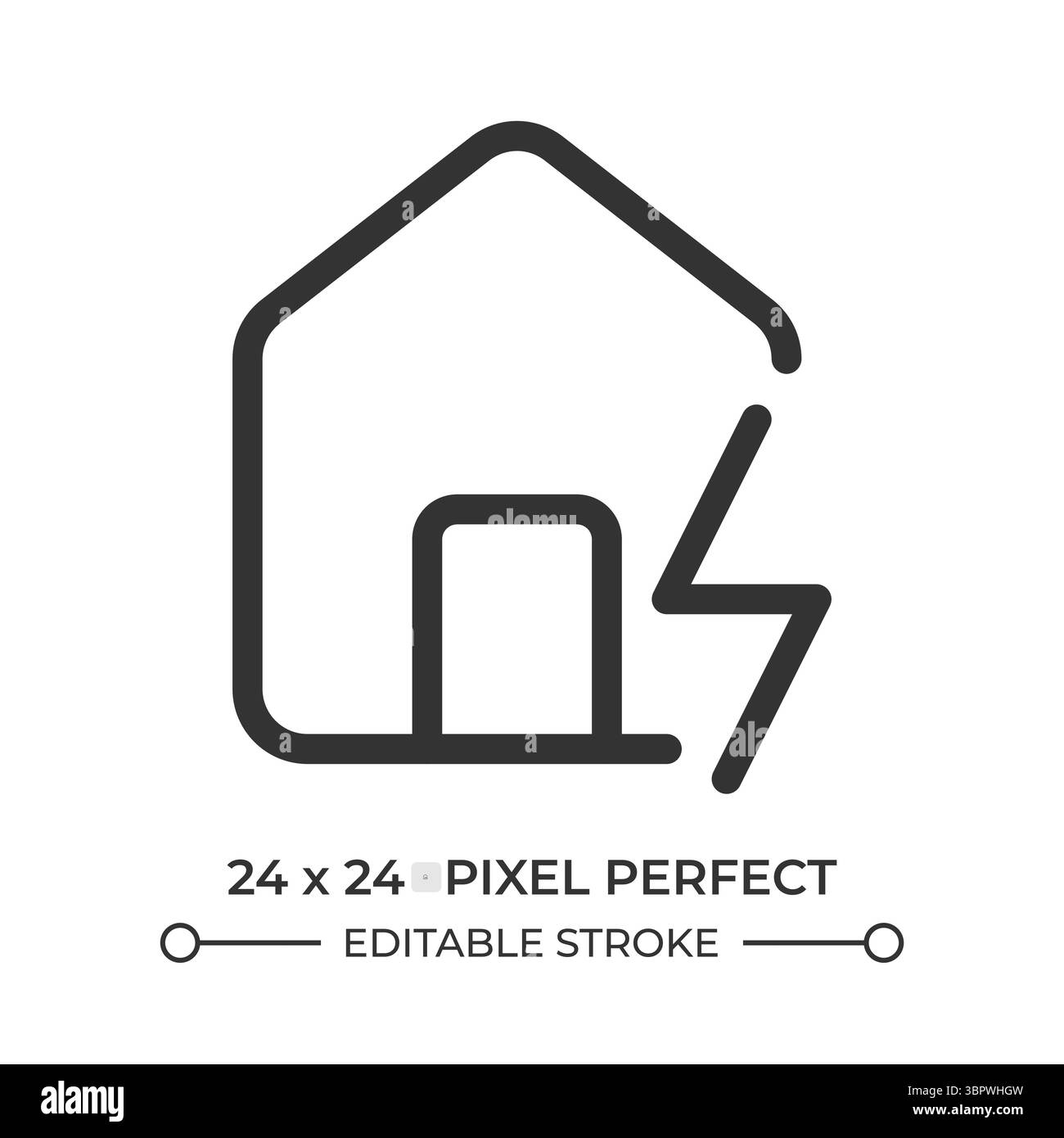 Home electrification line ui icon Stock Vector Image & Art - Alamy