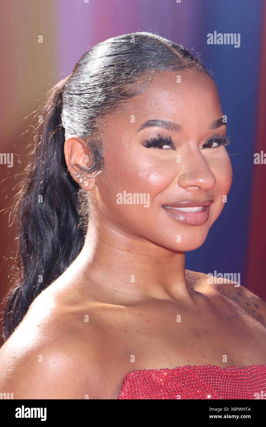Jordan Chiles 07/07/2025 The World Premiere of Superman held at the TCL ...