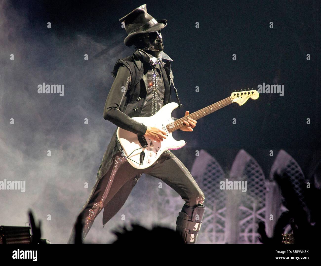 Nameless Ghoul performs with the band GHOST during their Skeletour ...