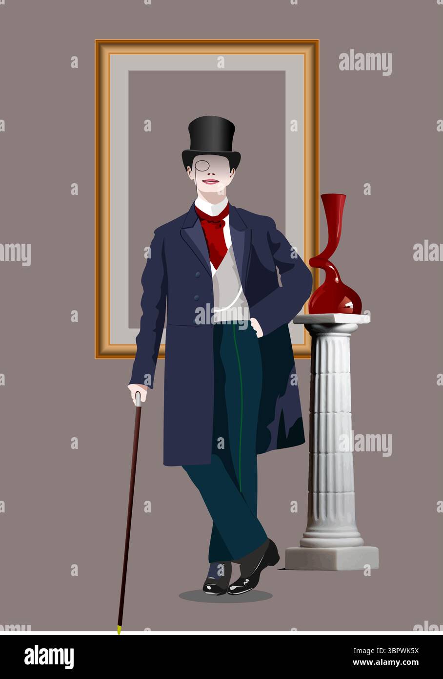 Interior in luxury victorian Stock Vector Images - Alamy