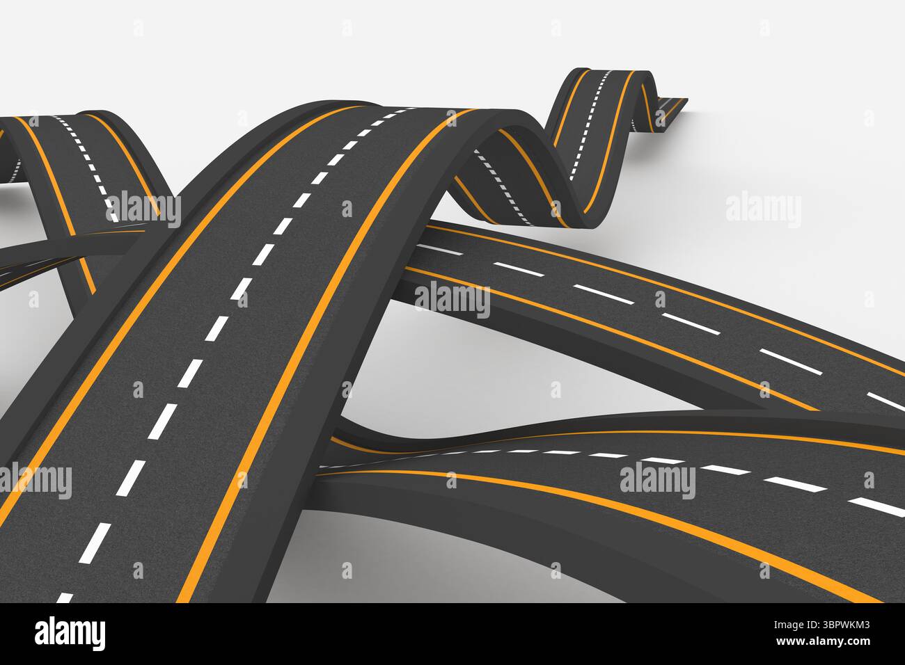 Road transportation overlapping hi-res stock photography and images - Alamy