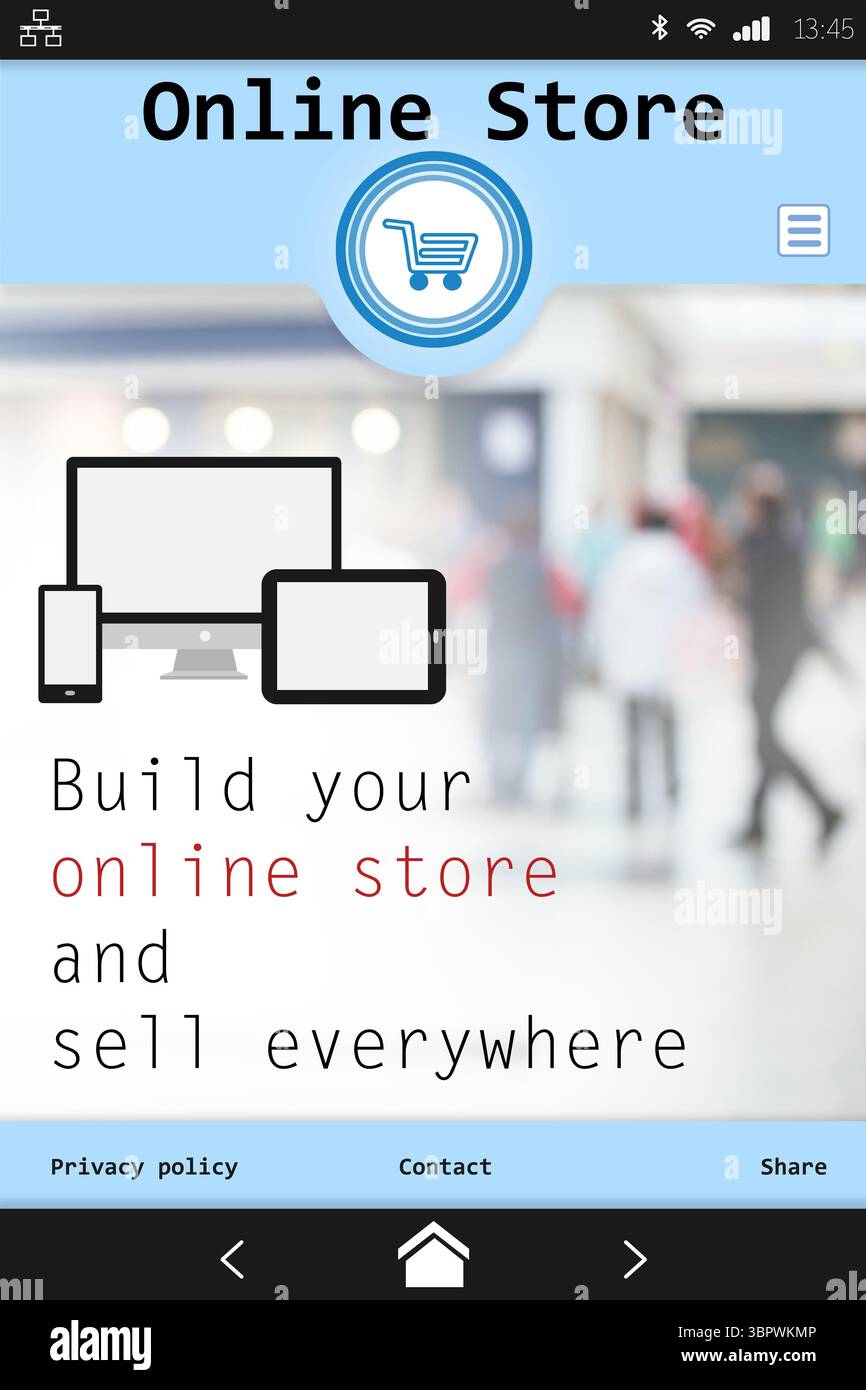 Web store commerce platform hi-res stock photography and images - Alamy