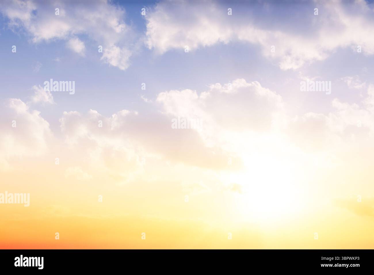 Sun evening light orange sky cloud hi-res stock photography and images - Alamy