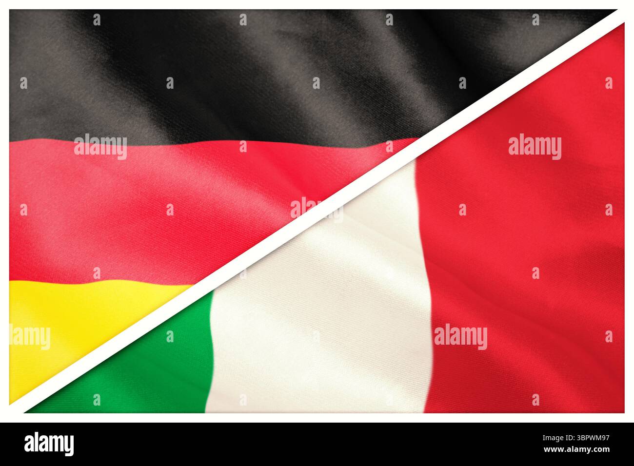 Close-up of German and Italian flags Stock Photo - Alamy