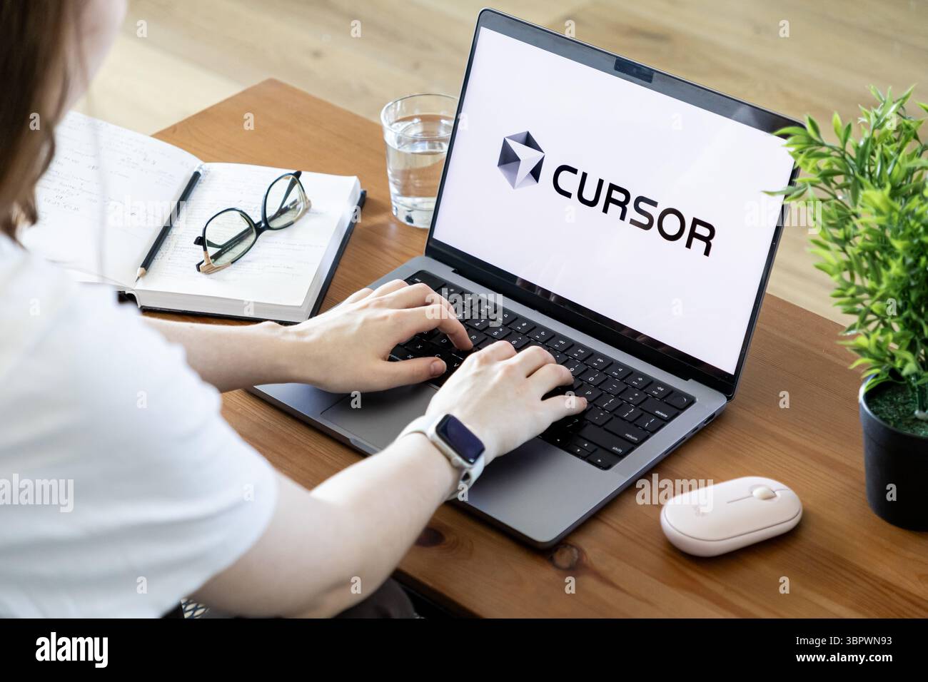 Poznan, Poland - June 15, 2025: CURSOR application shown on a modern ...