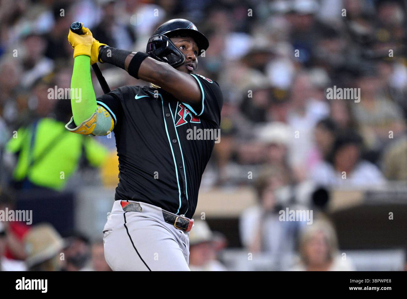 Arizona Diamondbacks' Geraldo Perdomo hits a grand slam home run during ...
