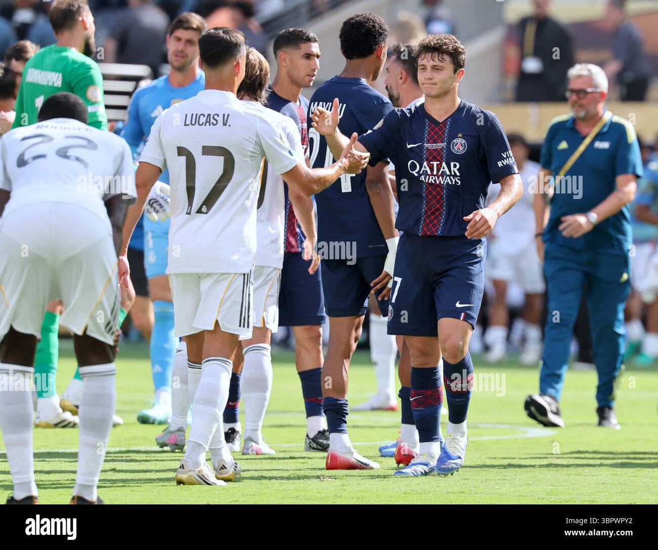 New Jersey, United States. 09th July, 2025. PSG player celebrating goal ...