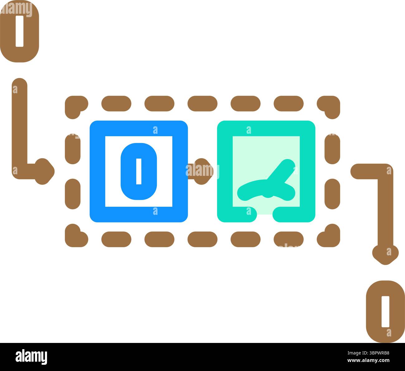 qubit measurement quantum computer color icon vector illustration Stock ...