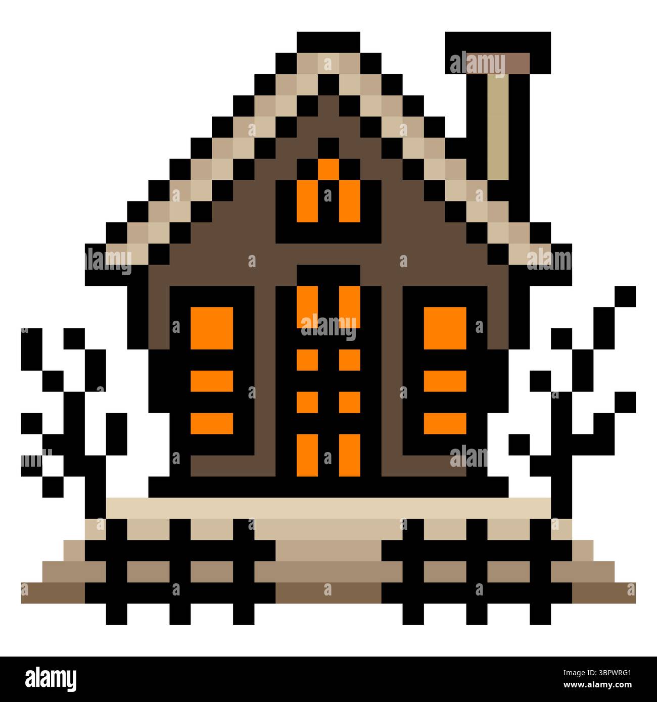 Scary pumpkin haunted house Cut Out Stock Images & Pictures - Alamy