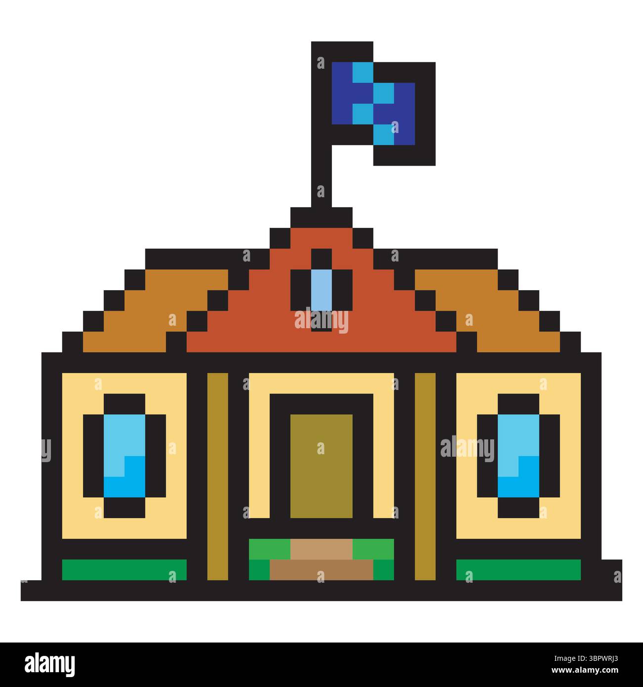 School building background in Cut Out Stock Images & Pictures - Alamy