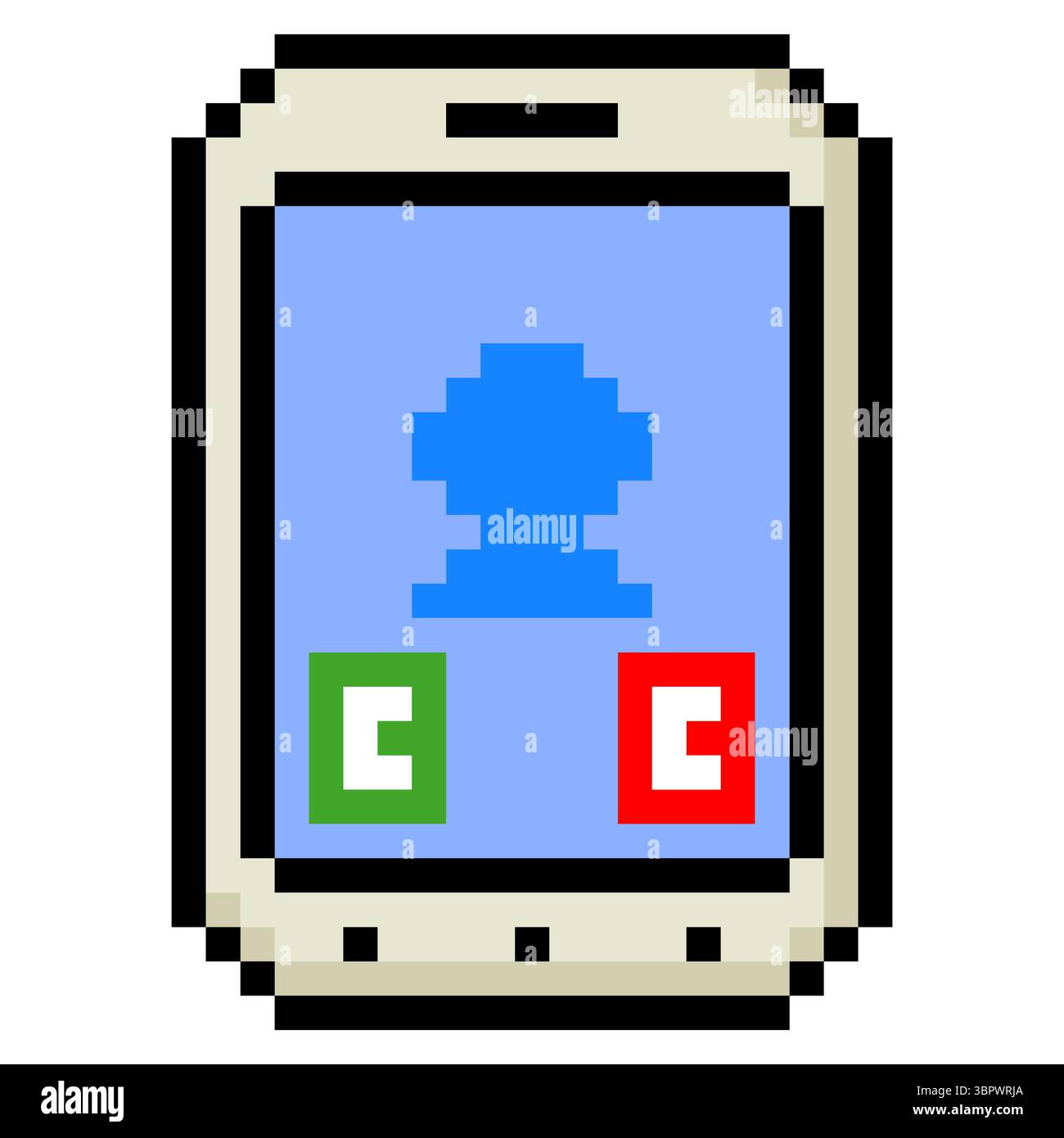 Smartphone in pixel art style Stock Vector Image & Art - Alamy