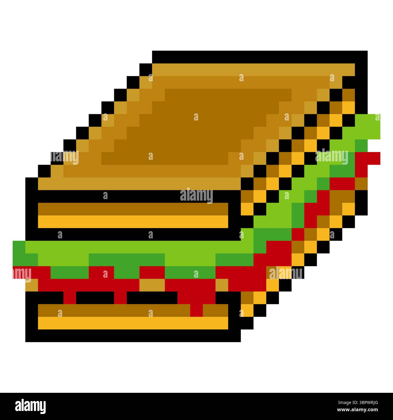 Healthy sandwich in plate Stock Vector Images - Alamy