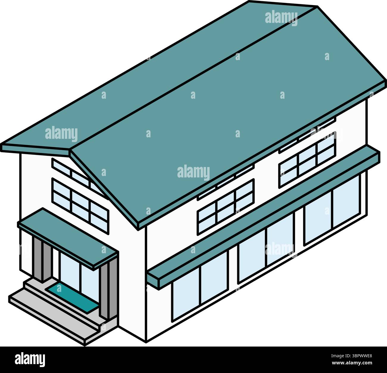 Isometric illustration of a gymnasium, auditorium, store, public ...
