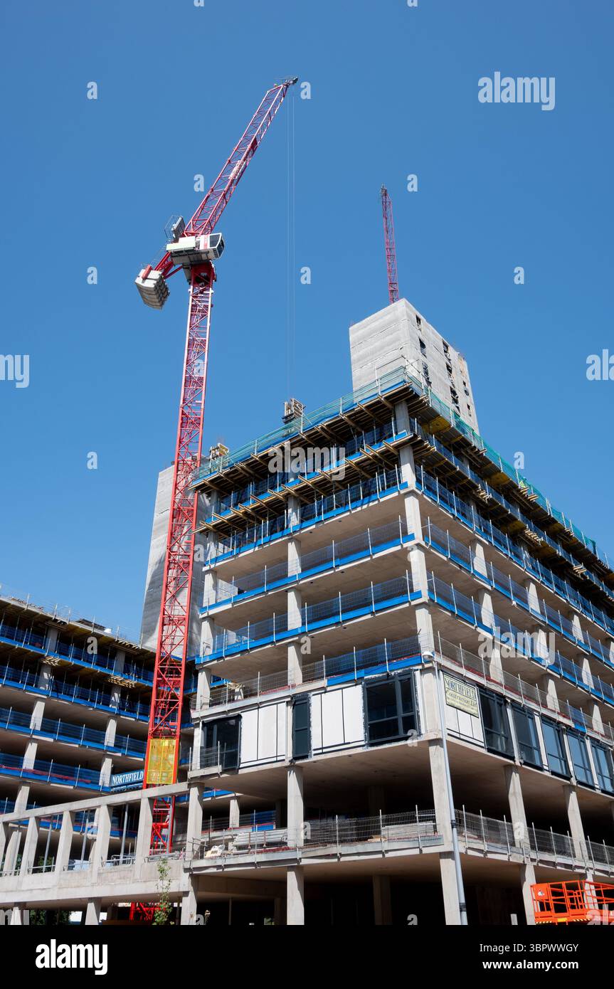 Building construction, Fairfax Street, Coventry, West Midlands, England ...