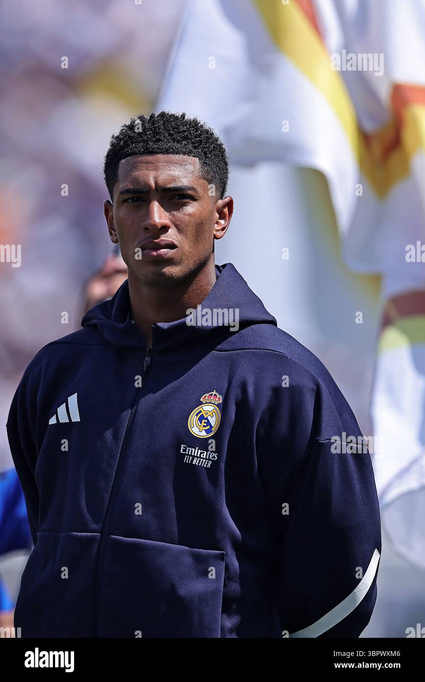 9th July 2025; East Rutherford, NJ, USA: Jude Bellingham of Real Madrid ...