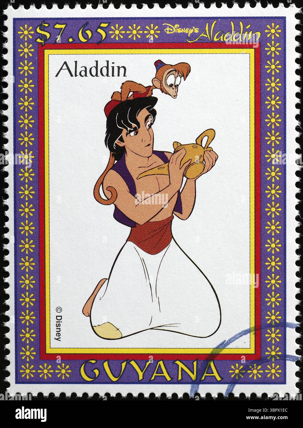 Character Aladdin by Walt Disney on postage stamp Stock Photo - Alamy