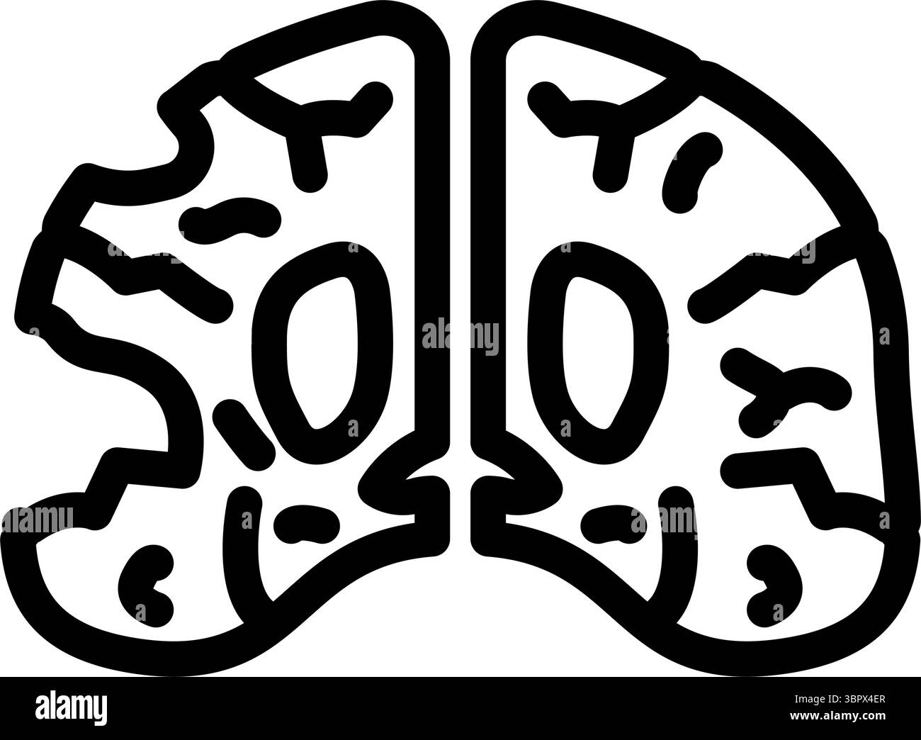 huntingtons disease line icon vector illustration Stock Vector Image ...