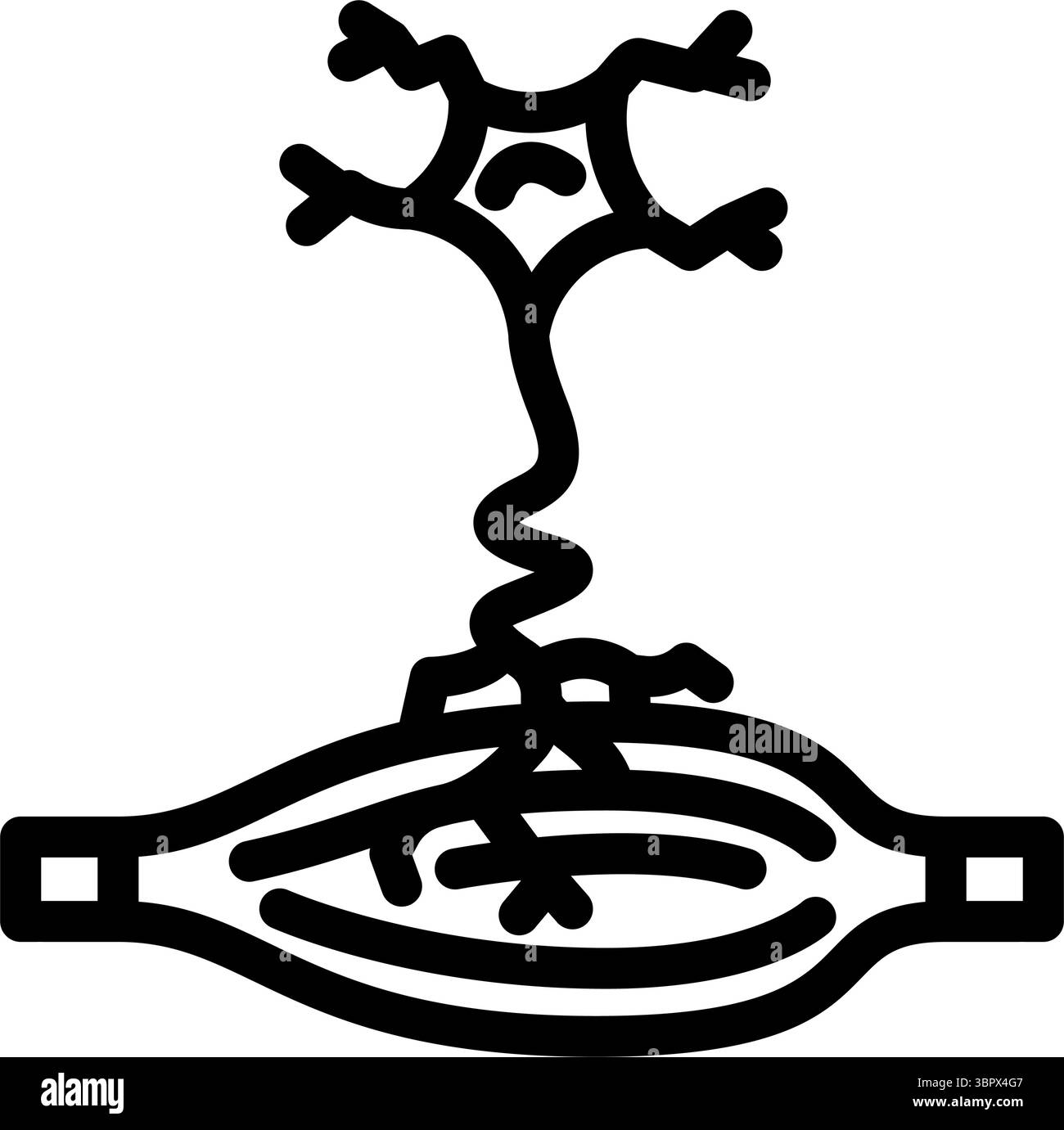 amyotrophic lateral sclerosis disease line icon vector illustration ...