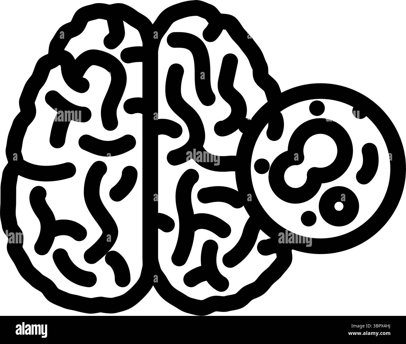 creutzfeldt jakob disease line icon vector illustration Stock Vector ...