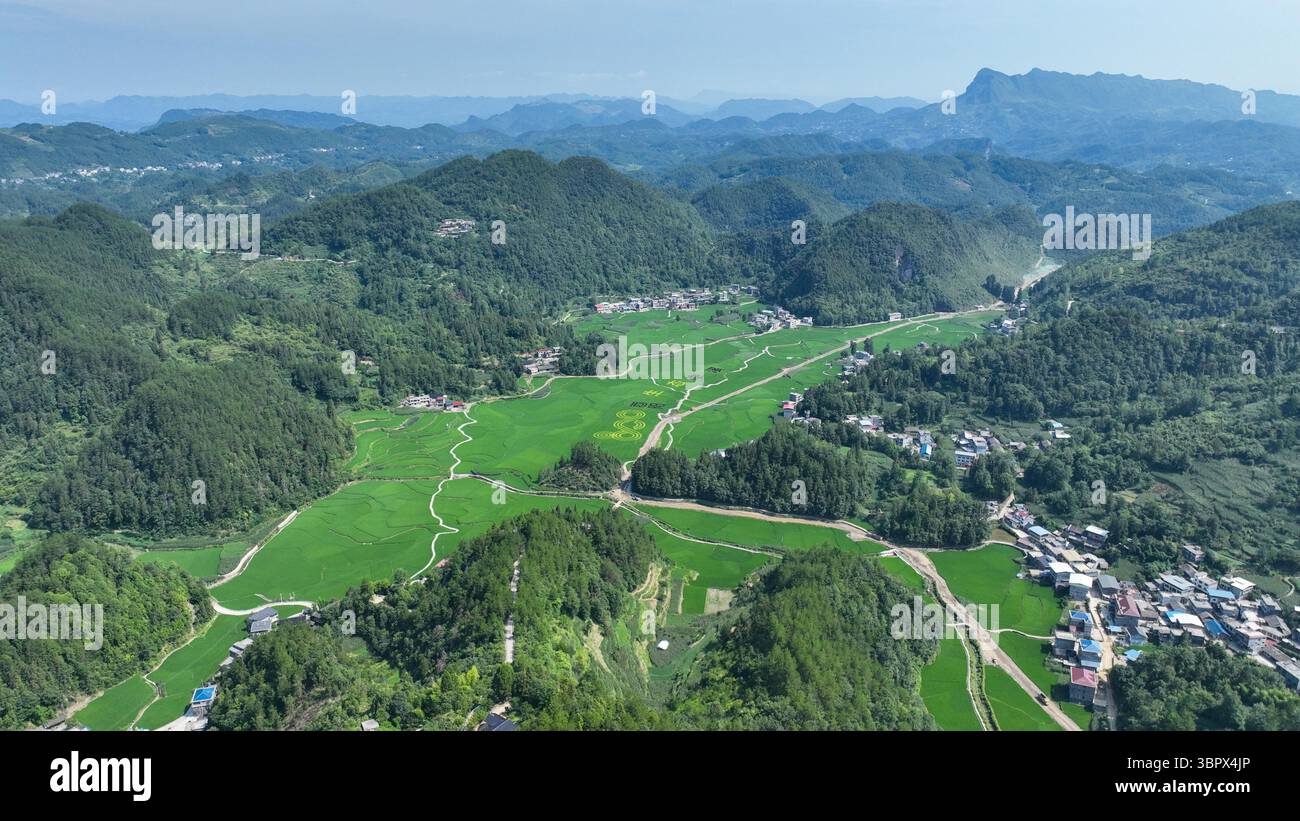 Aerial photo shows the rural scenery in Chongqing, China, 7 July, 2025 ...
