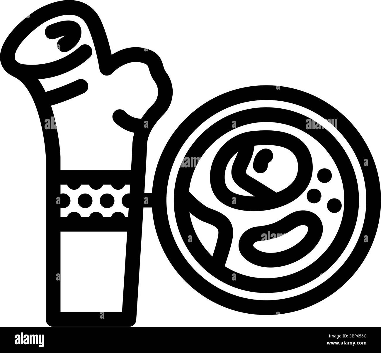 myelofibrosis disease line icon vector illustration Stock Vector Image ...