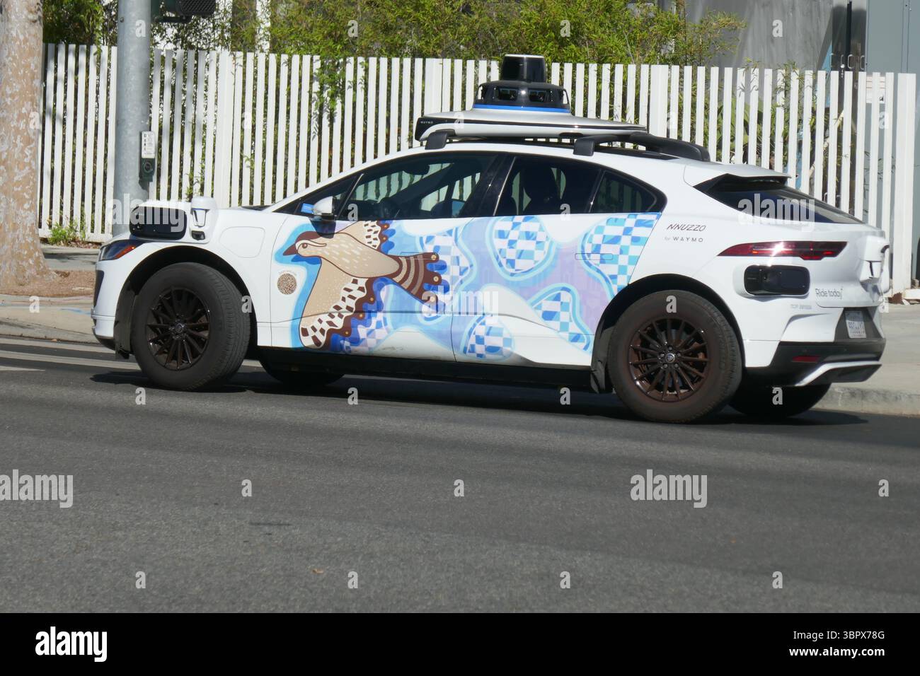 Los Angeles, California, USA 9th July 2025 Waymo Driverless Car with ...