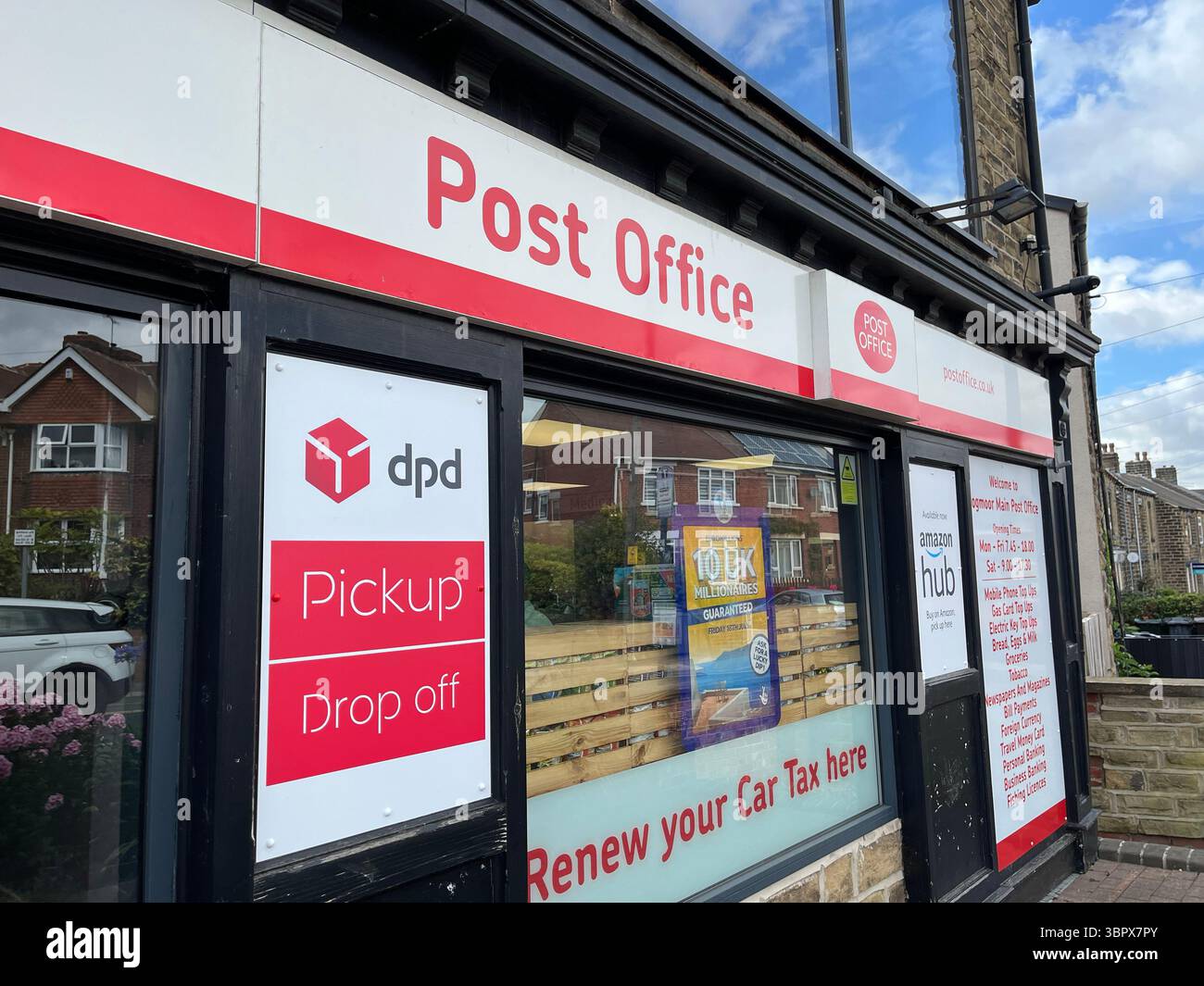 The Post Office Corporate logo signs in Barnsley, South Yorkshire ...