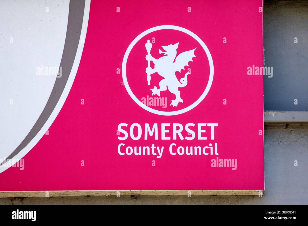 Somerset, UK - May 16th 2025: Somerset County Council logo, in the ...